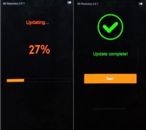 Install MIUI Recovery ROM using Stock Recovery and Updater App