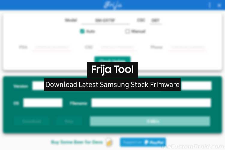 Download Frija Tool and How to Use it to Download Latest Samsung Stock ...