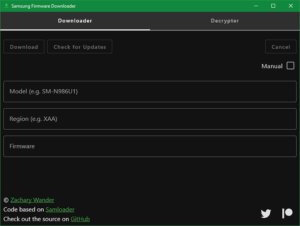 Samloader Tool - Cross-Platform Samsung Firmware Downloader