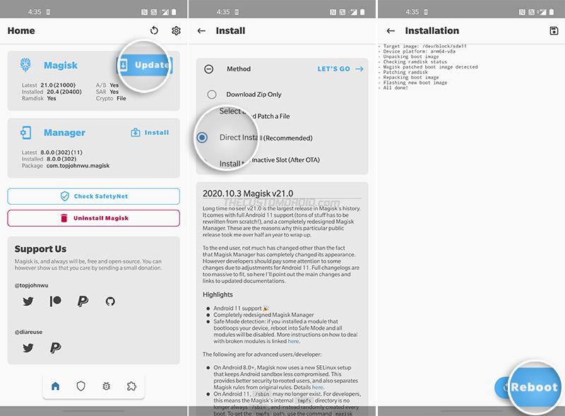 [Download] Magisk v21.2 - Android 11, Pixel 5/4a 5G Support, Bugfixes ...