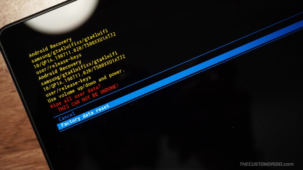 How to Perform a Factory Reset on Samsung Galaxy Tab A7 10.4 (2020)